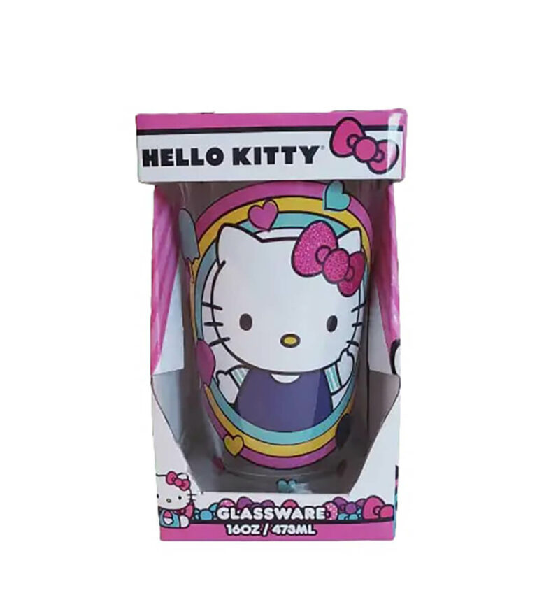 Shop Wholesale Hello Kitty Large Glass - Peeking (Glitter) – Oracle ...